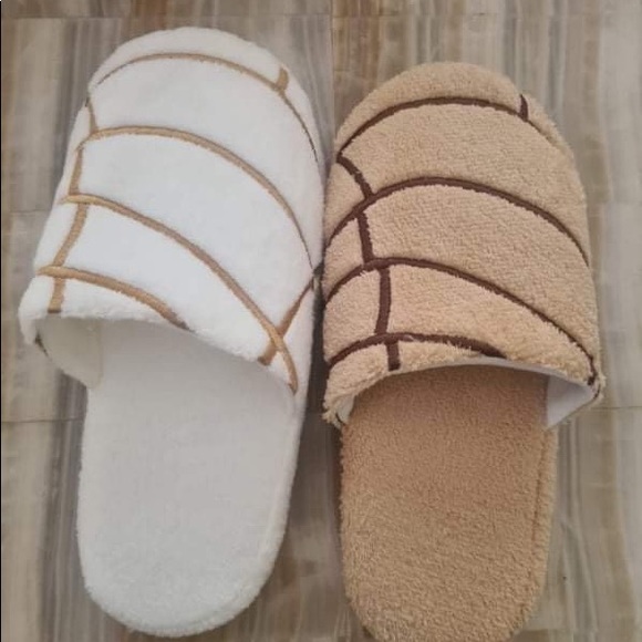 Shoes | White Concha Slippers Pantuflas De Conchas Mexicanas Concha ...